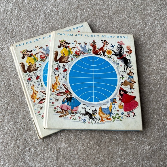 Pan Am | Other | Vintage Pan Am Jet In Flight Childrens Story Books 95s ...